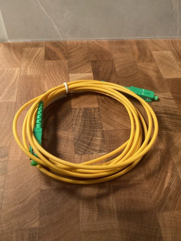 Optical fibre cable from wall to ONT - 3 meters, Computers & Tech ...