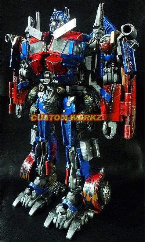 Optimus Prime Transformer Hasbro Leader Class ROTF Custom Repaint ...