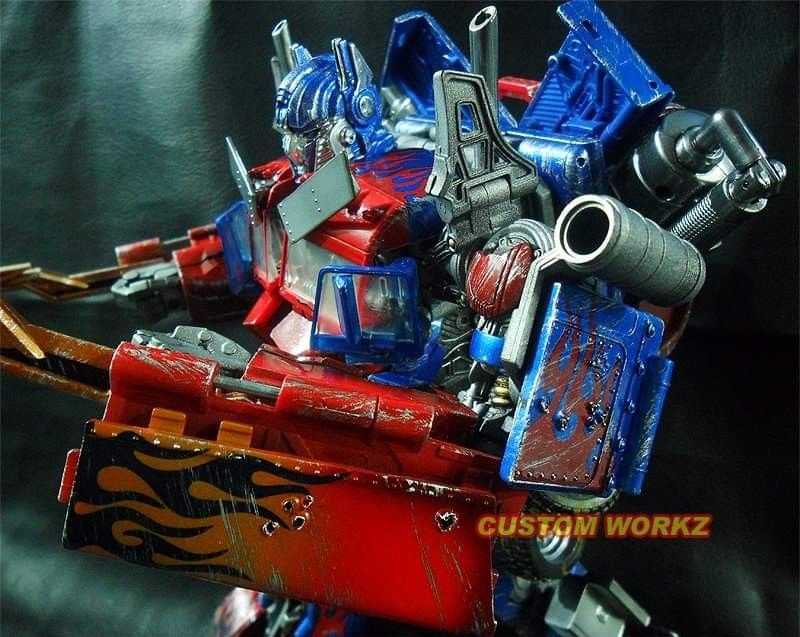 Optimus Prime Transformer Hasbro Leader Class ROTF Custom Repaint ...