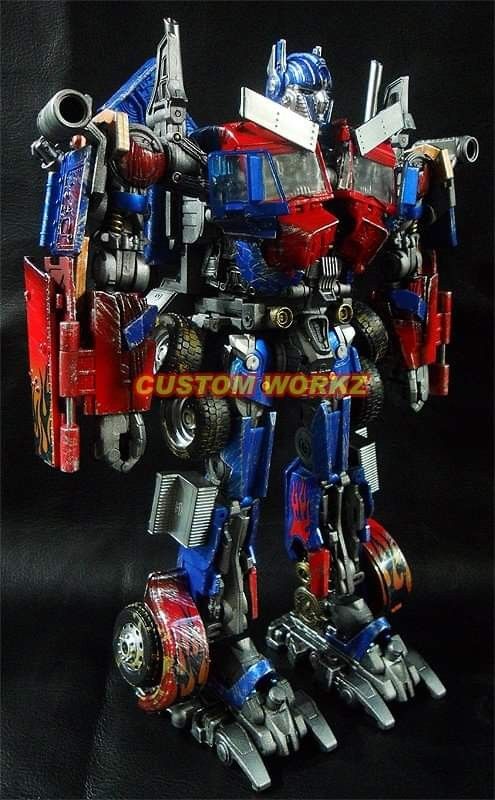 Optimus Prime Transformer Hasbro Leader Class ROTF Custom Repaint ...