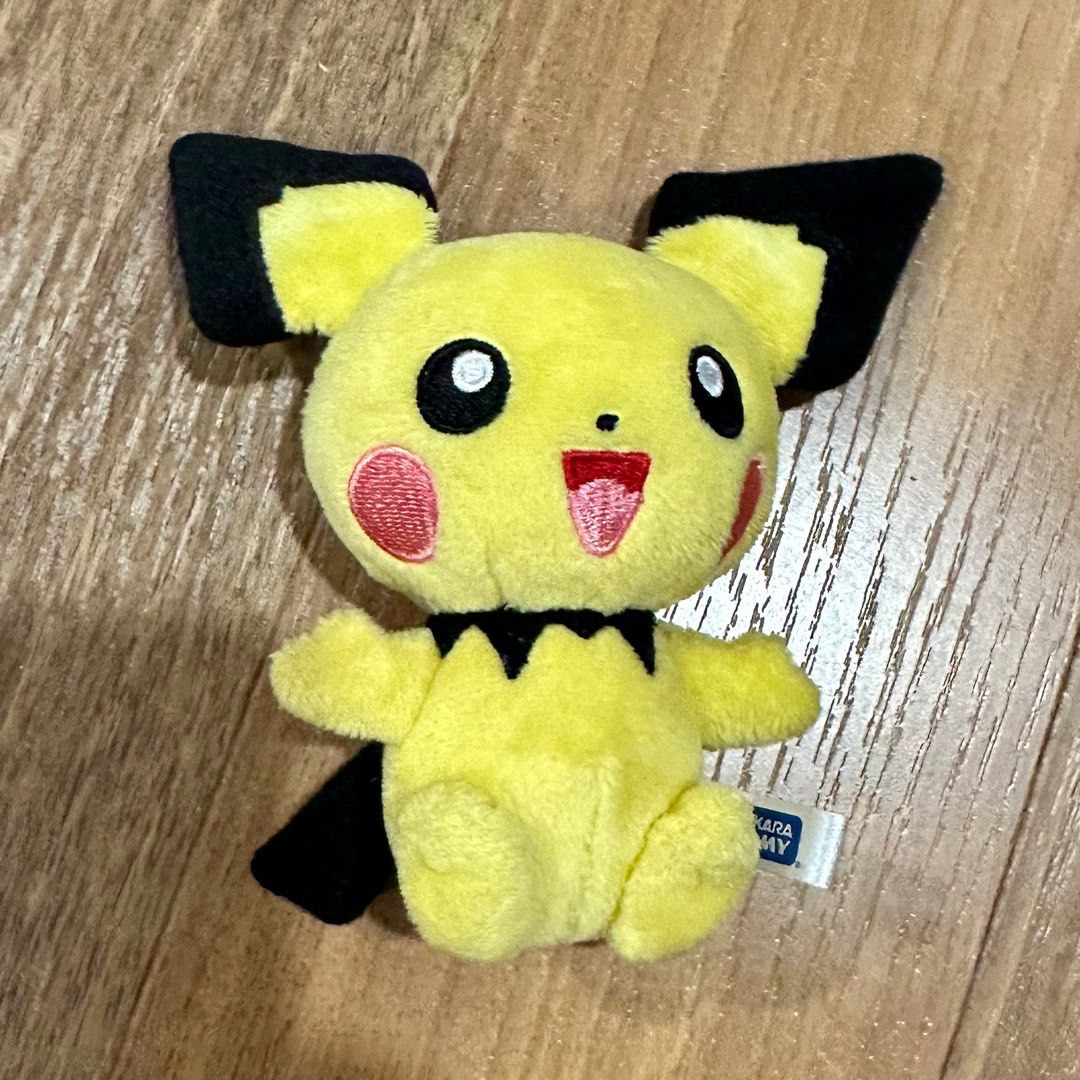 Original Takara Tomy Pichu Pokemon Plush Plushie Doll Patung Soft Toy ...