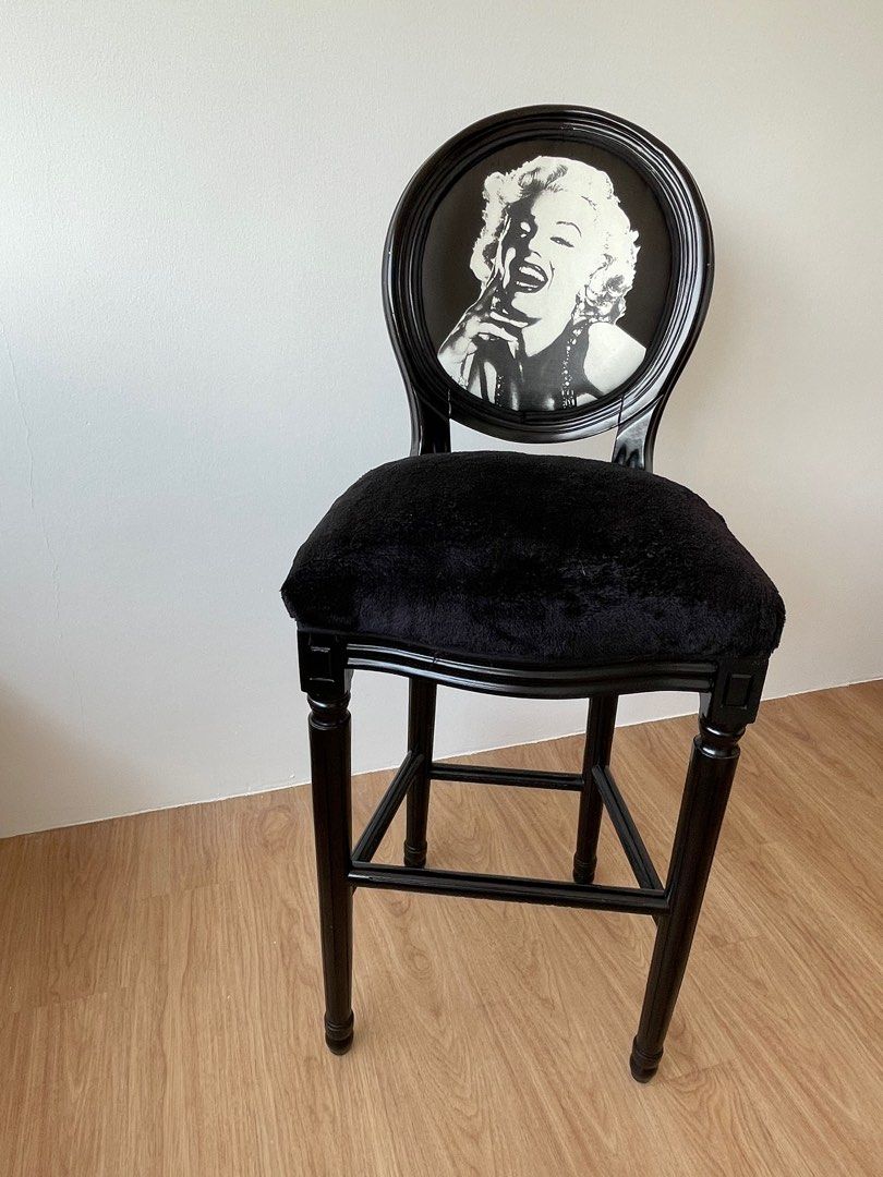 Pair of vintage retro Marilyn Monroe bar stools, Furniture & Home Living, Furniture, Chairs on ...