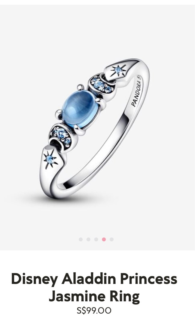 Pandora Disney Aladdin Princess Jasmine Ring, Women's Fashion, Jewelry & Organisers, Rings on ...