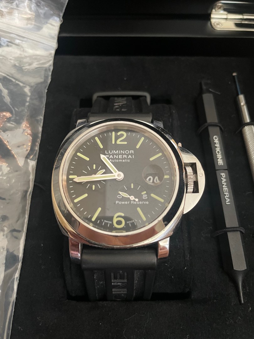 Panerai Luminor Pam00090 Pam 90 Pam090 Power Reserve, 名牌, 手錶 - Carousell