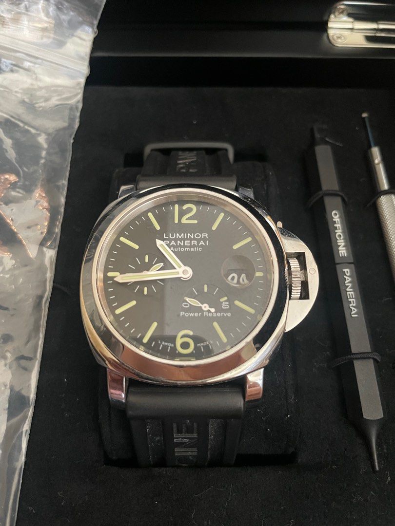 Panerai Luminor Pam00090 Pam 90 Pam090 Power Reserve, 名牌, 手錶 - Carousell
