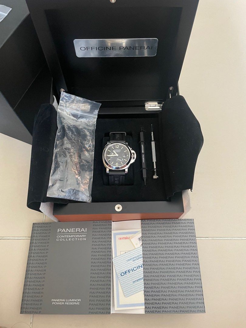 Panerai Luminor Pam00090 Pam 90 Pam090 Power Reserve, 名牌, 手錶 - Carousell