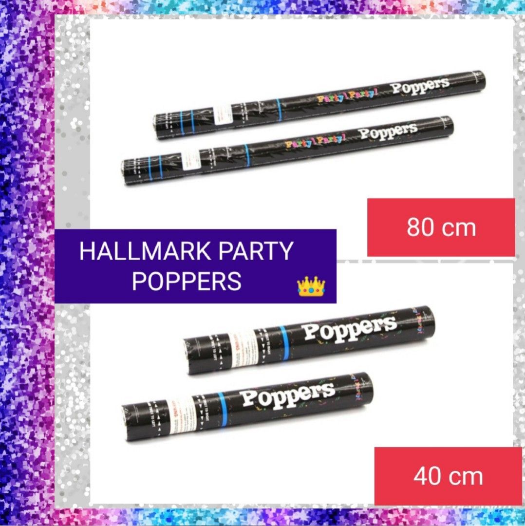 Party poppers HALLMARK brand confetti on Carousell