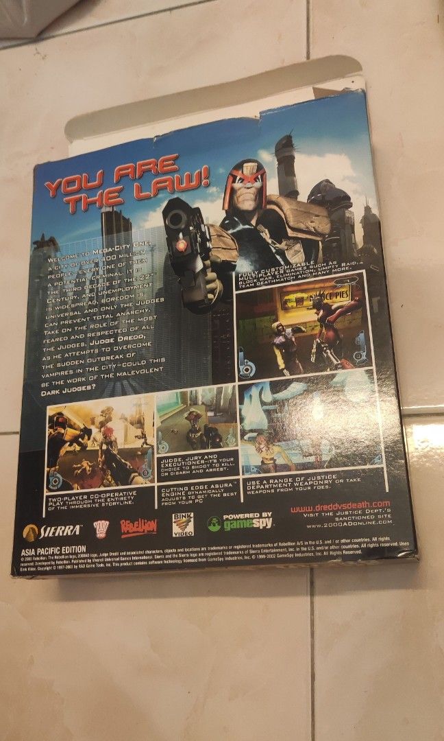 PC Game Vintage Judge Dredd Vs Death, Video Gaming, Video Games, Others ...