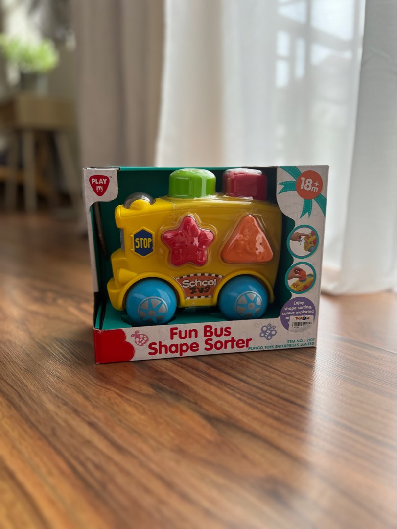 PlayGo Fun Bus Shape Sorter, Hobbies & Toys, Toys & Games on Carousell