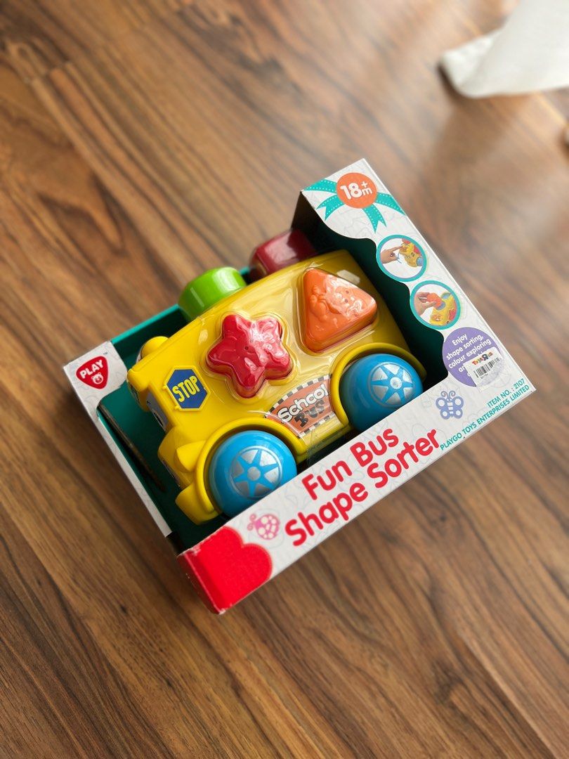 PlayGo Fun Bus Shape Sorter, Hobbies & Toys, Toys & Games on Carousell