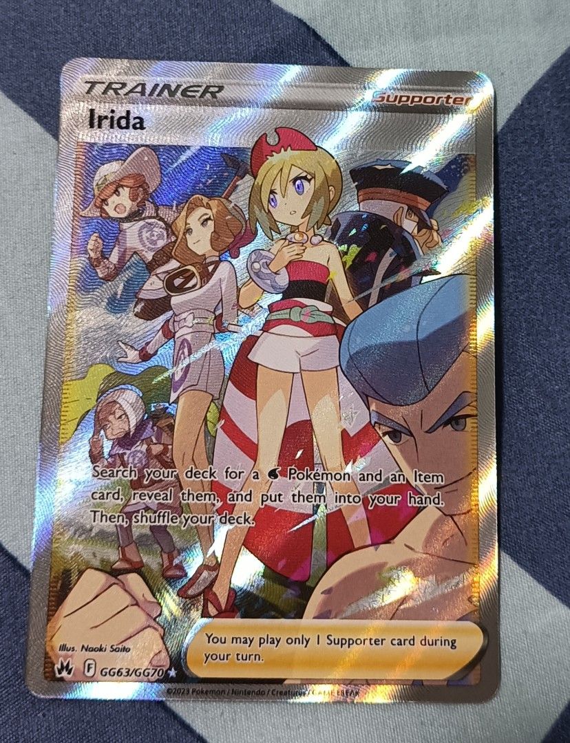 Pokemon Irida Full Art Trainer (Crown Zenith), Hobbies & Toys, Toys ...