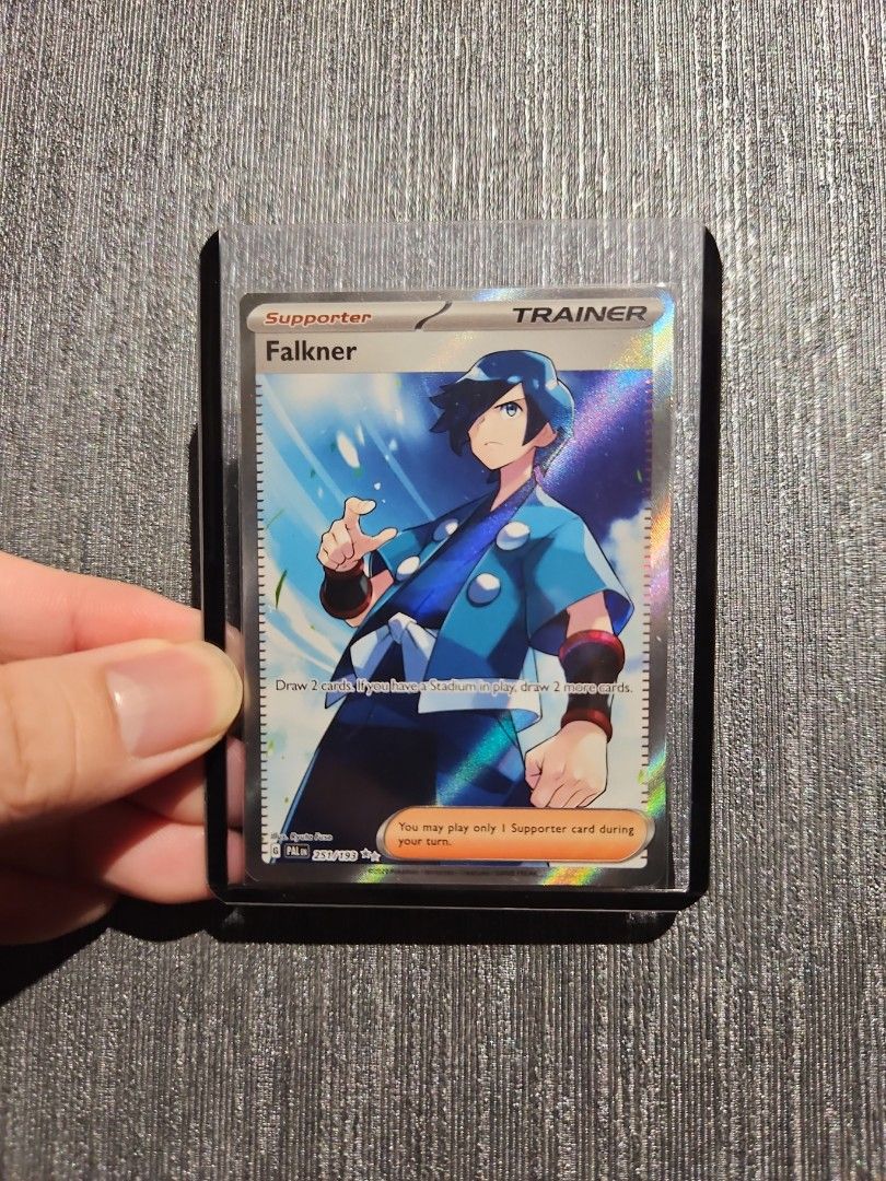 Pokemon TCG Paldea Evolved Falkner Full Art Secret Rare Card, Hobbies ...