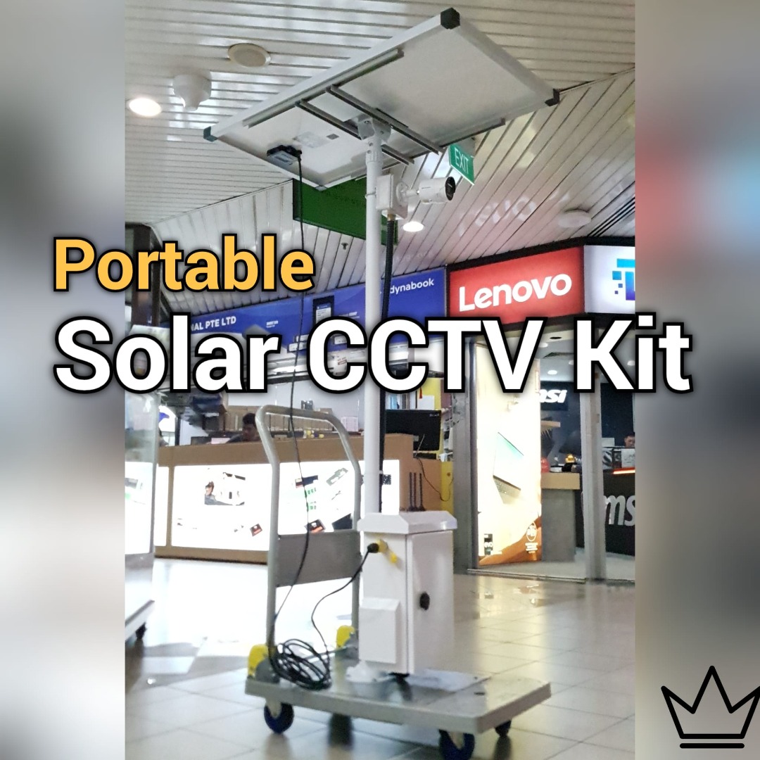 AI Portable Solar CCTV Kit | Condo Construction Site Open Field ...