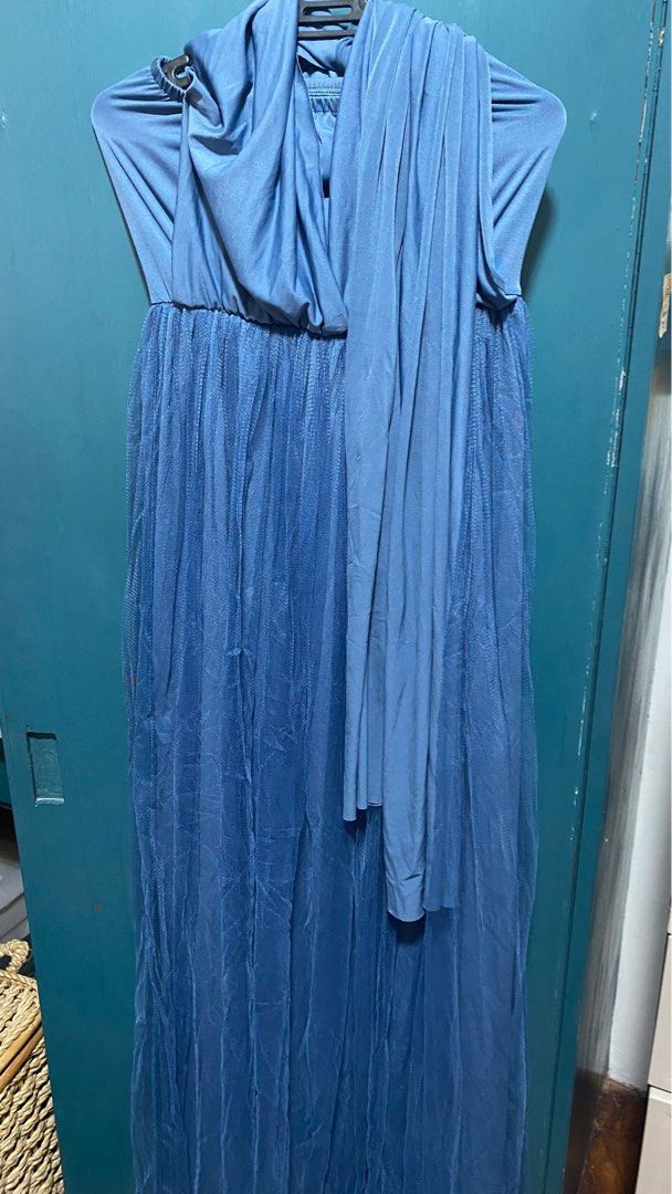 Powder blue infinity dress tulle on Carousell