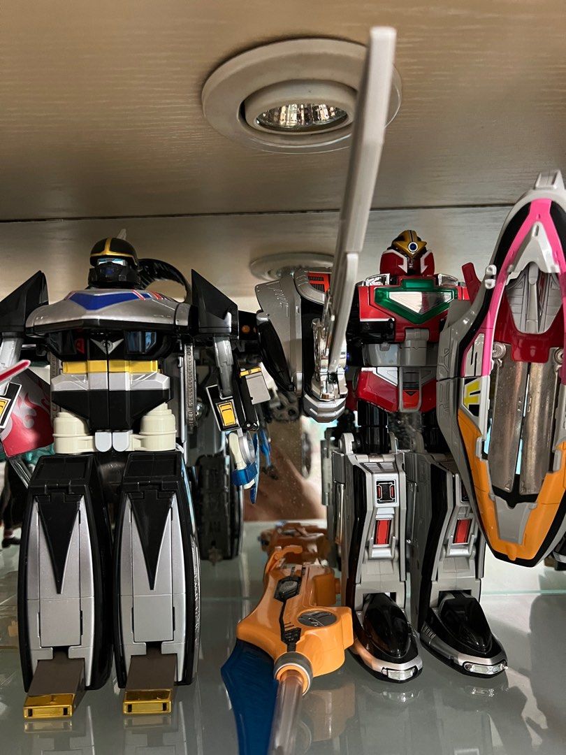 Power rangers Mirai sentai time ranger dx time robo shadow megazord and time flyer, Hobbies ...