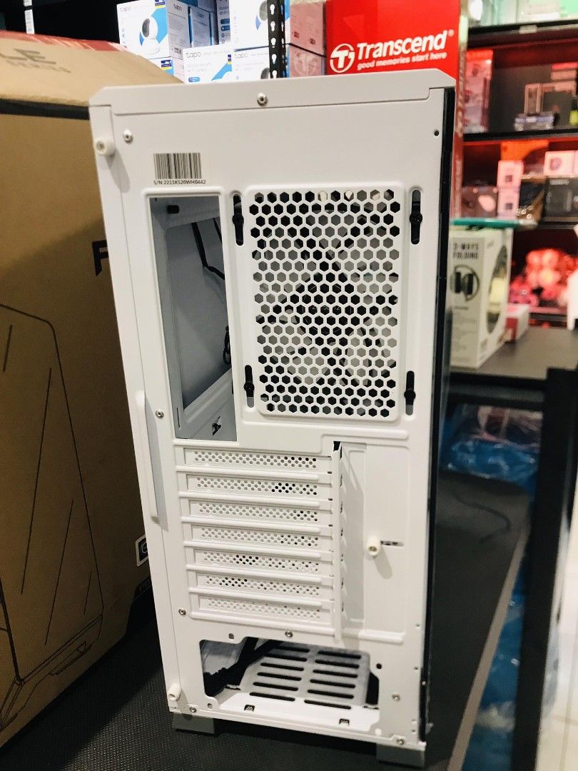 Powerlogic Falcon Agile Tempered Glass Gaming RGB PC Case White on ...