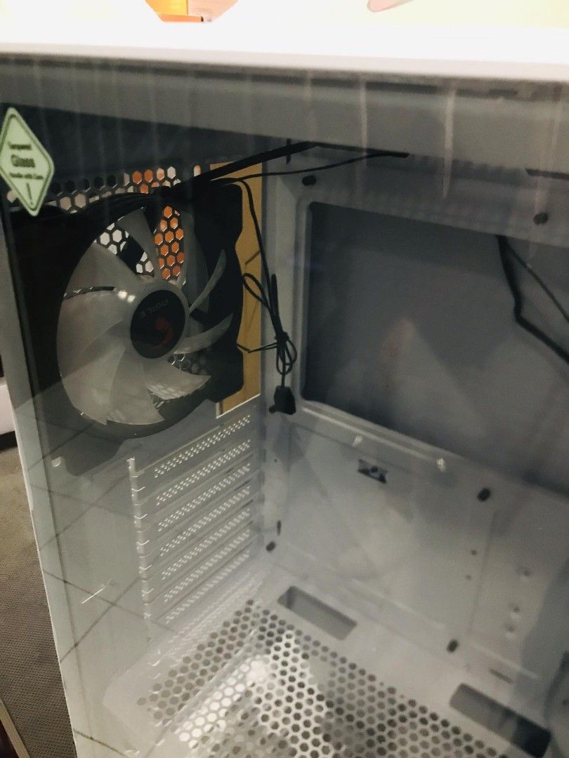 Powerlogic Falcon Agile Tempered Glass Gaming RGB PC Case White on ...