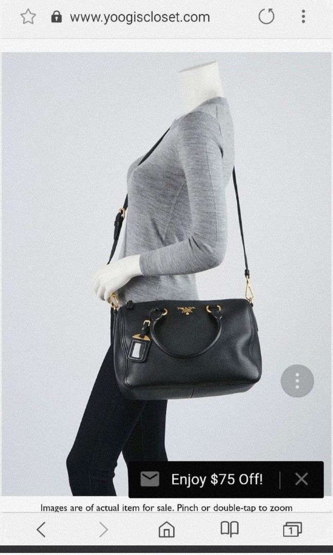 Prada Black Vitello Phenix Leather Bauletto Bag, Luxury, Bags & Wallets ... Prada Black Vitello Phenix Leather Bauletto Bag, Luxury, Bags & Wallets ...