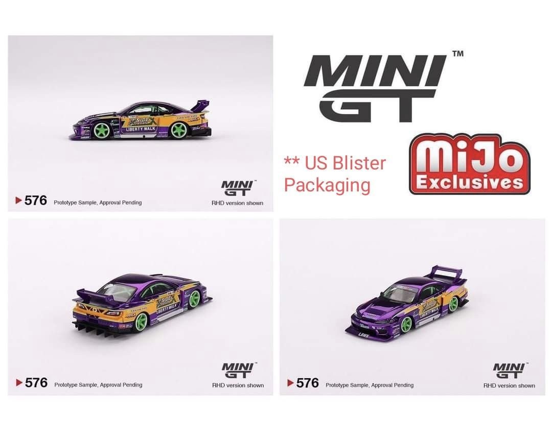 Preorder 1/64 Mini GT **Blister Pack** Nissan Silvia S15 Silhouette ...
