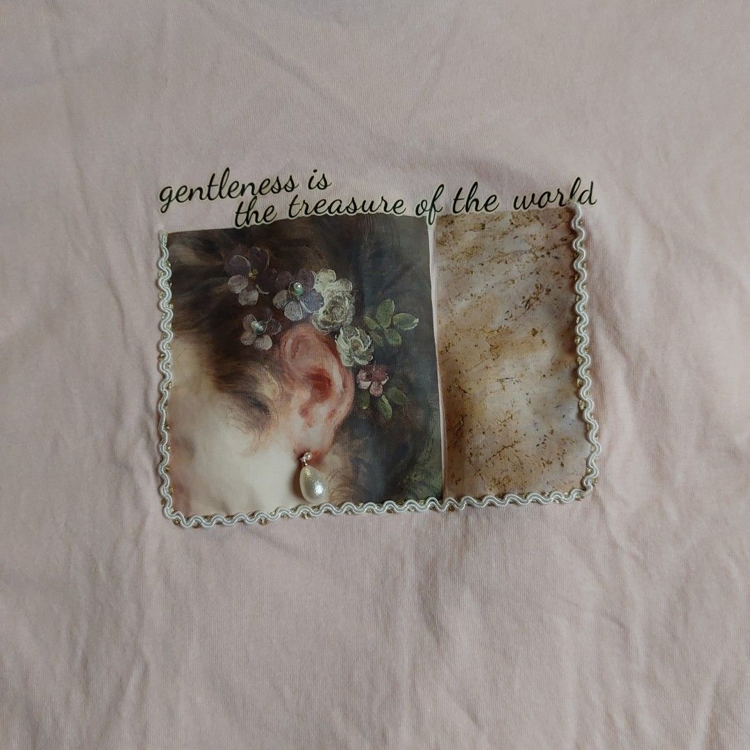 Pretty baby pink shirt coquette dollette on Carousell