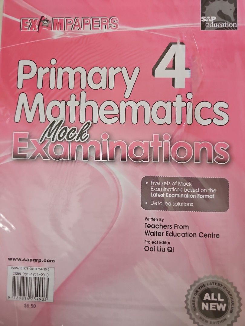 Primary 4 Mathematics Mock Examinations, Hobbies & Toys, Books ...