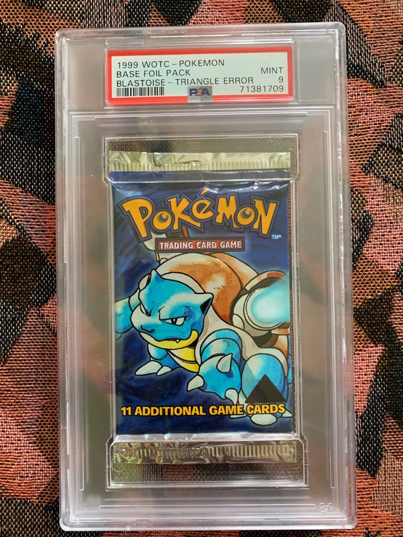 PSA 9 Base Set Triangle Error Pack - Blastoise, Hobbies & Toys, Toys ...