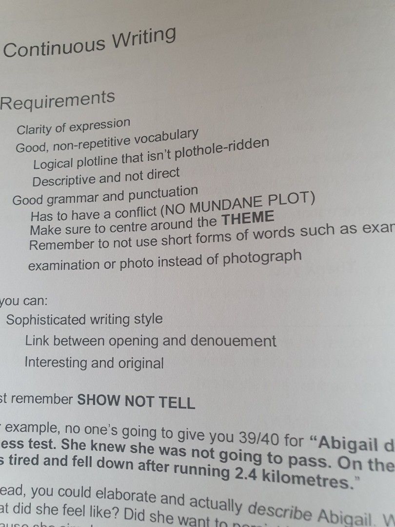 PSLE English Top school Notes, Hobbies & Toys, Books & Magazines ...