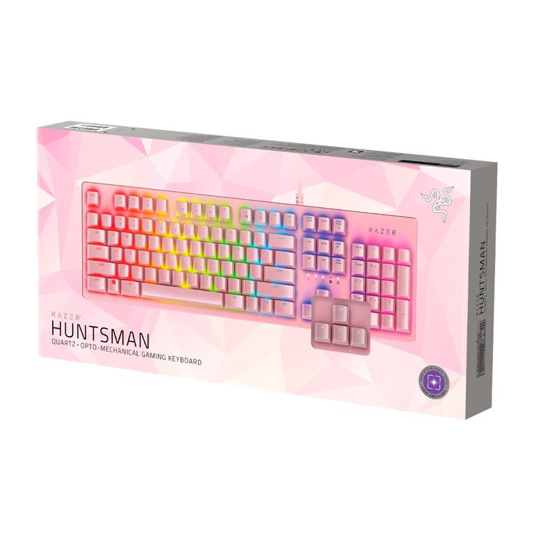 Quartz Pink - Razor Huntsman Opto Mechanical Gaming Keyboard, Computers ...
