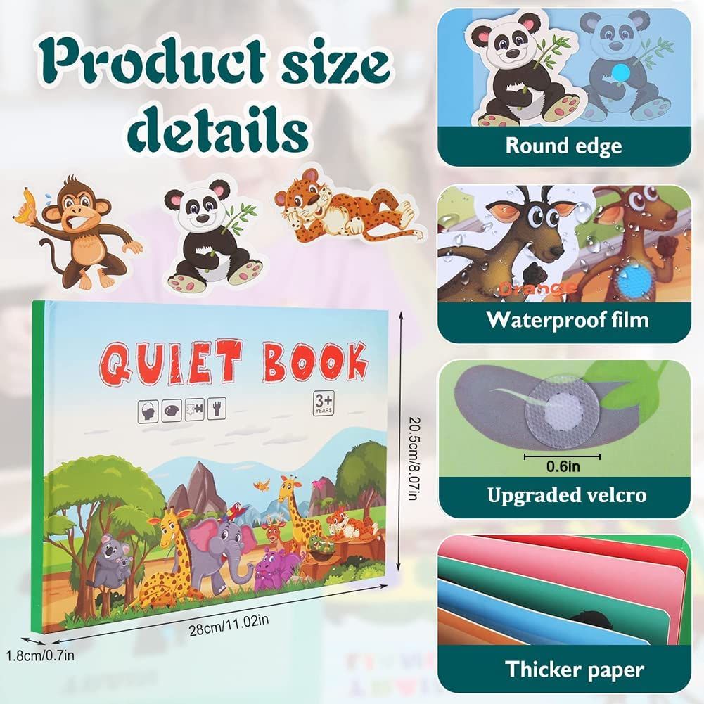 Quiet Book for Toddlers Montessori Activity Toys Busy Book Sensory ...