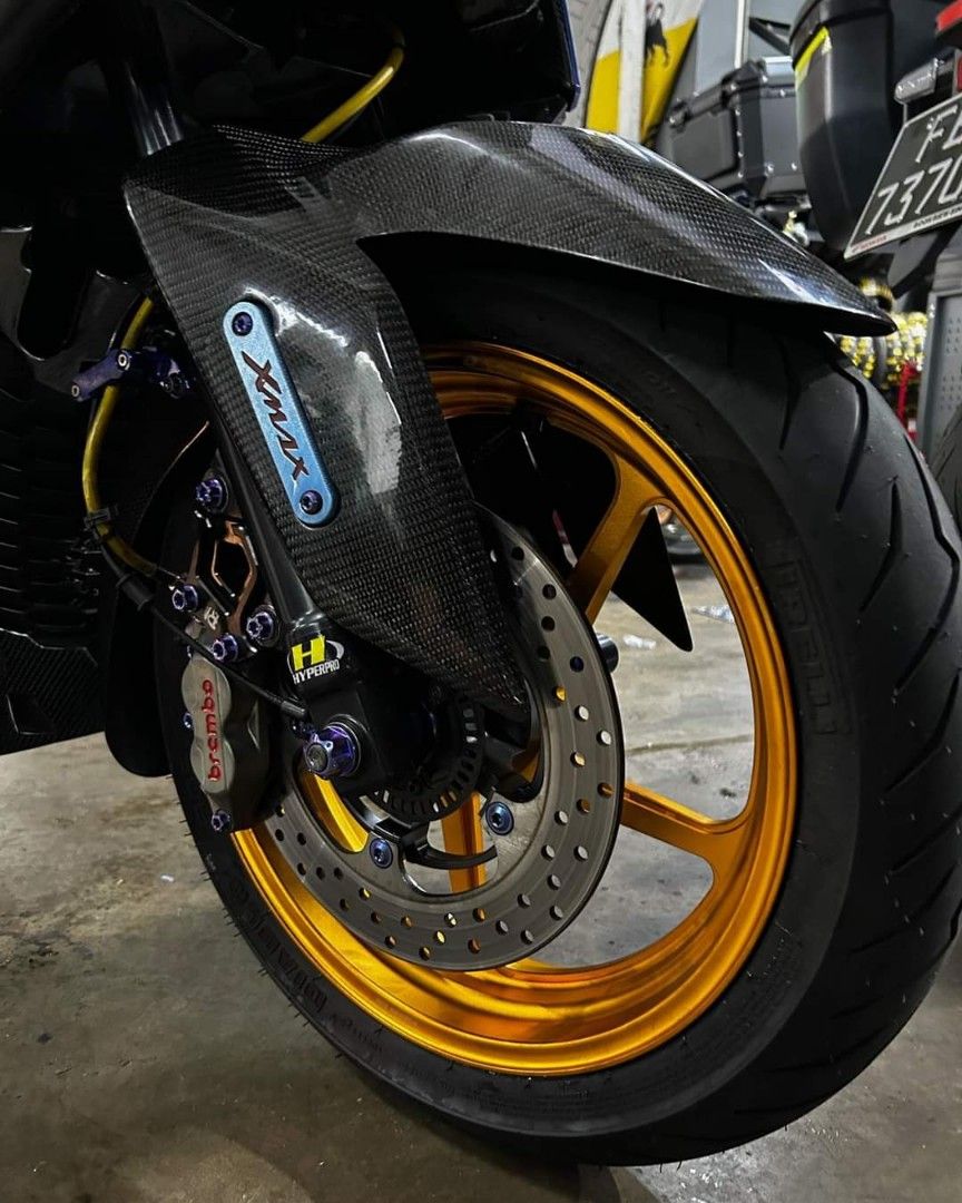 Rcb forged rim(gold), Motorcycles, Motorcycle Accessories on Carousell