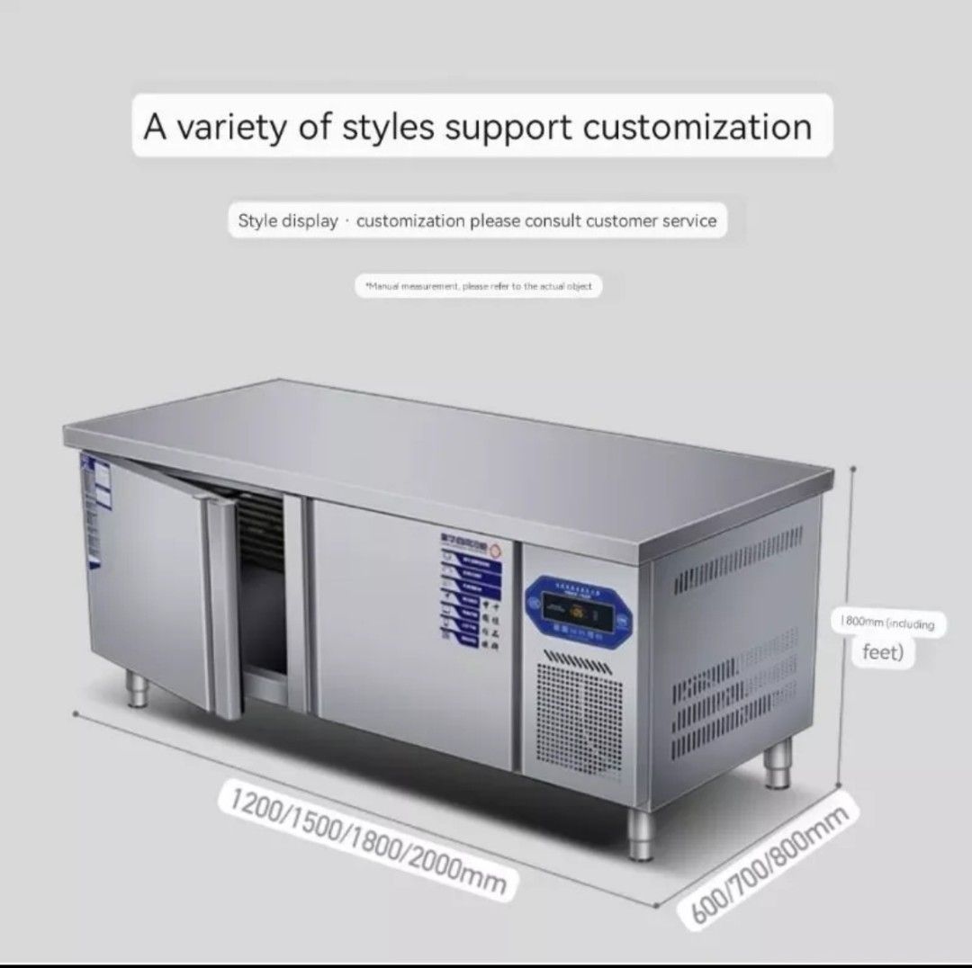 Refrigerated workbench fresh-keeping cabinet commercial operating table ...