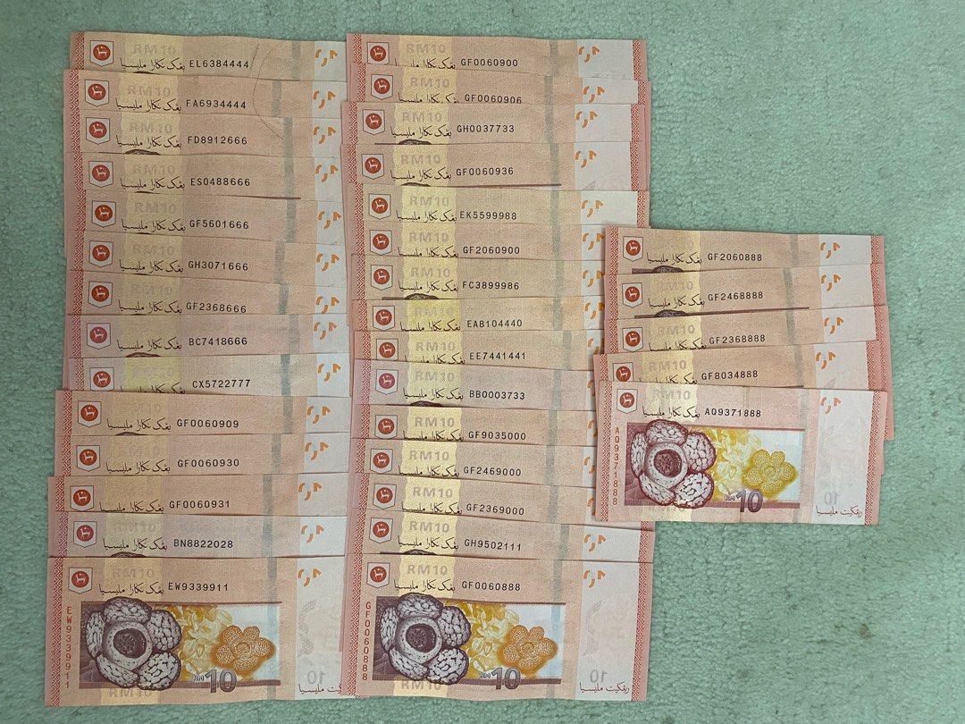 Rm20 rm10 rm5 rm1 special number lion number tiger number, Hobbies & Toys, Collectibles ...