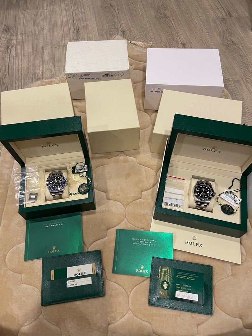 Rolex batman & submariner date, Luxury, Watches on Carousell