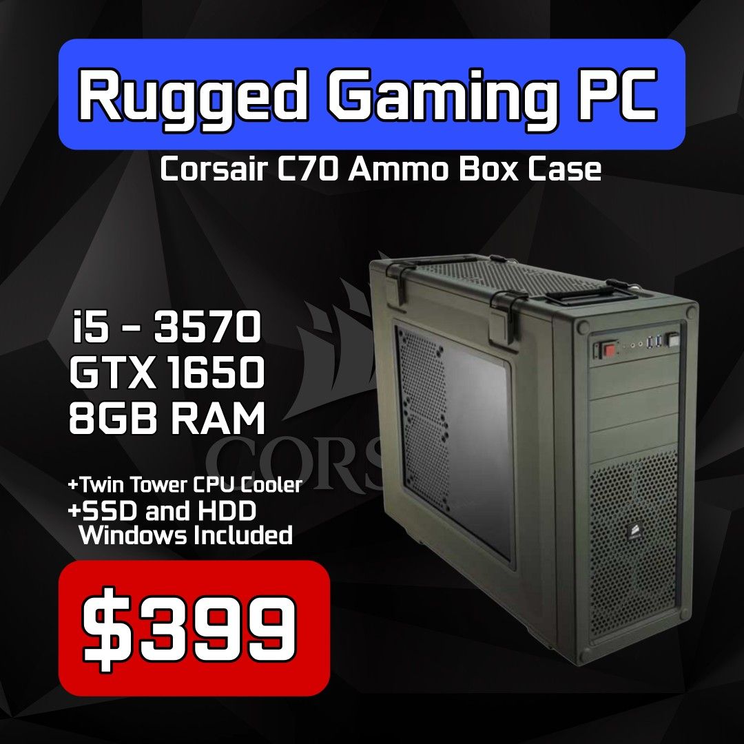 Rugged Gaming PC with Special Edition Case, Computers & Tech, Desktops ...