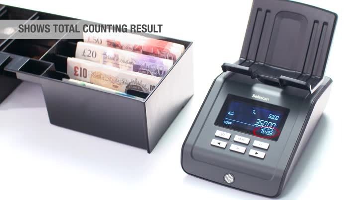 Safescan 6165 - Money counting scale for counting banknotes and coins ...