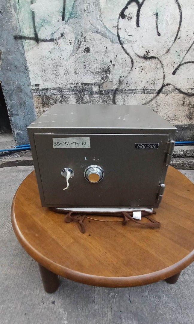 Safety Vault with Key, Number Combinations, 2hrs. Fire Rated, with PVC ...