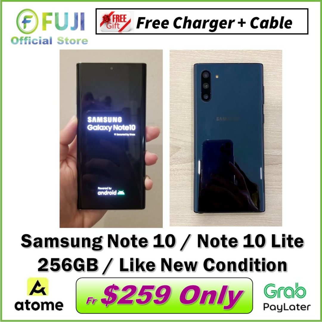 Samsung Note 10 lite / Note 10 - 256GB - 8GB RAM - Snapdragon Processor - Fast Speed - Original ...