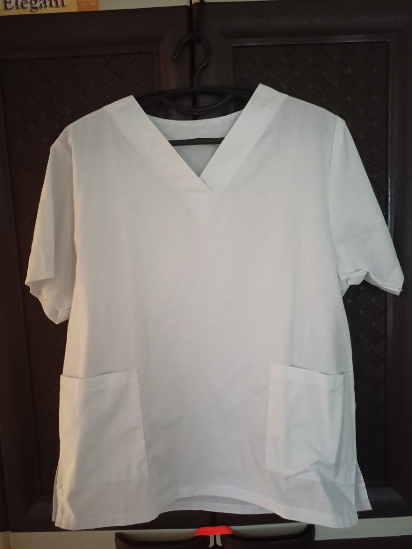Scrubsuit plain white on Carousell