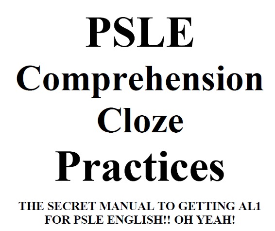 Selling 4 packages of PSLE Comprehension Cloze exercises, Announcements ...