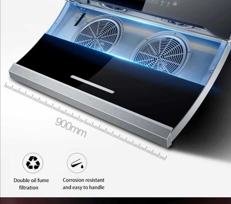 SENSOR HOOD RANGE 90CM DOUBLE SUCTION GERMANY COPPER HOOD RANGE DUCT ...