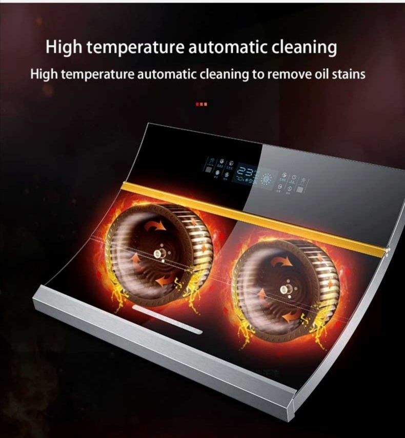 SENSOR HOOD RANGE 90CM DOUBLE SUCTION GERMANY COPPER HOOD RANGE DUCT ...