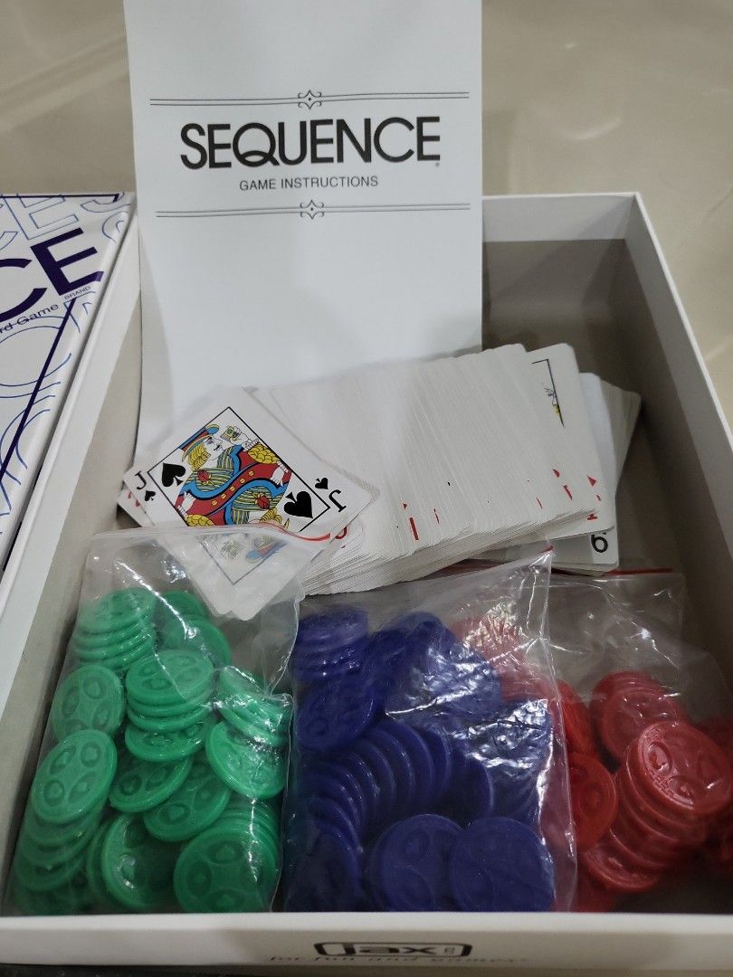 Sequence board game, Hobbies & Toys, Toys & Games on Carousell