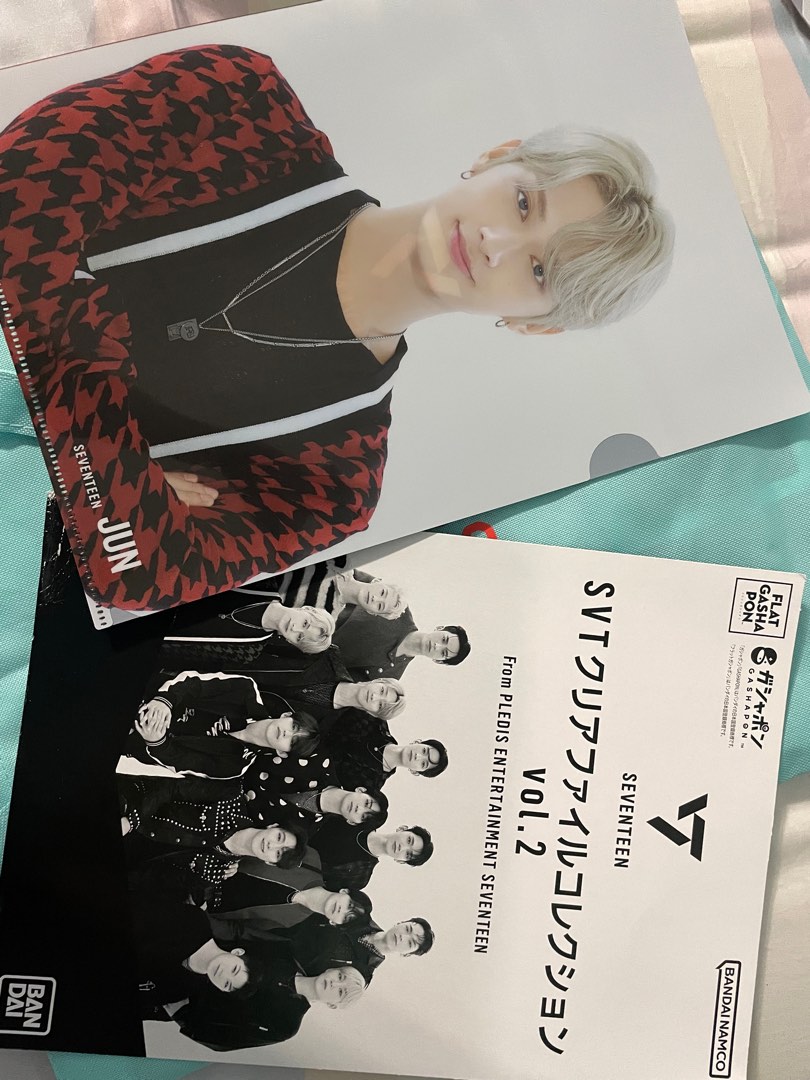 WTS/HTB SEVENTEEN bandai gachapon A4 File - Jun, Hobbies & Toys, Music & Media, Music ...