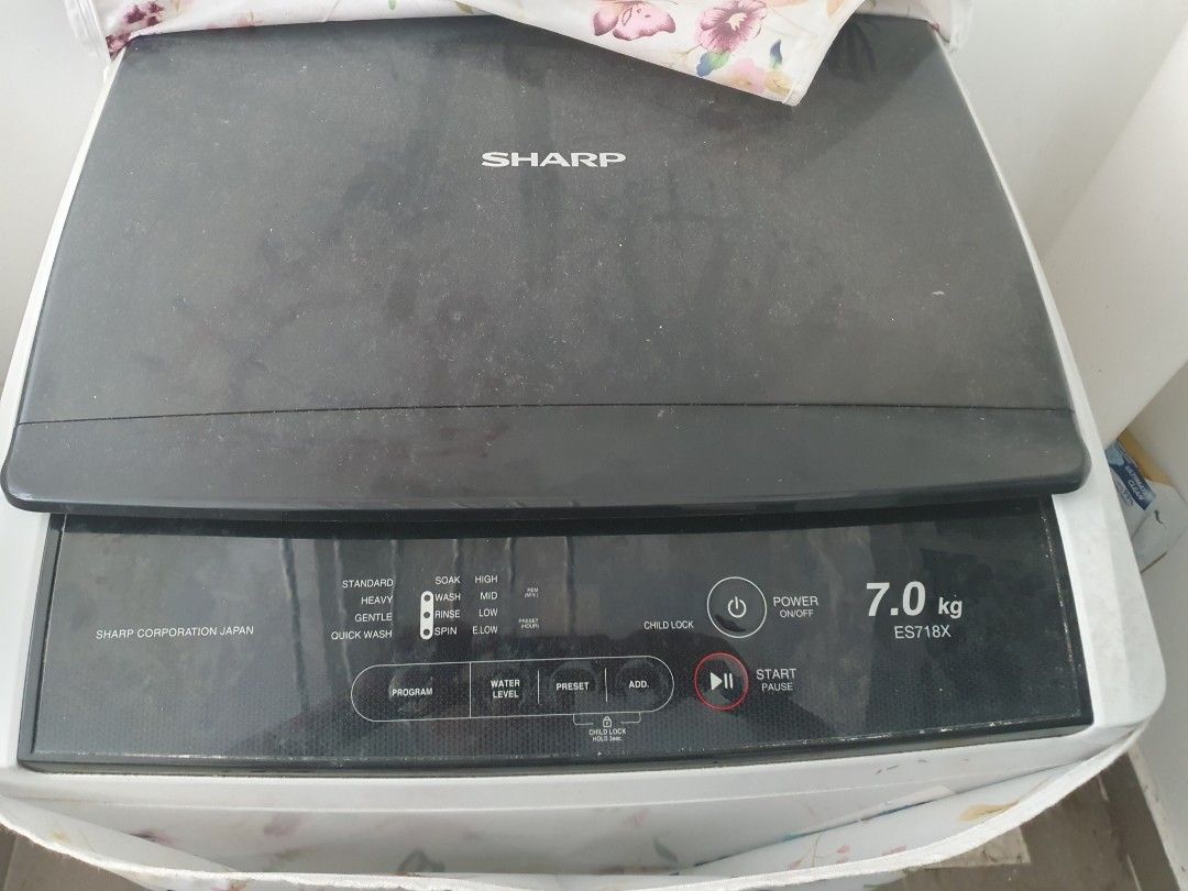 Sharp 7kg washing machine, TV & Home Appliances, Washing Machines and Dryers on Carousell