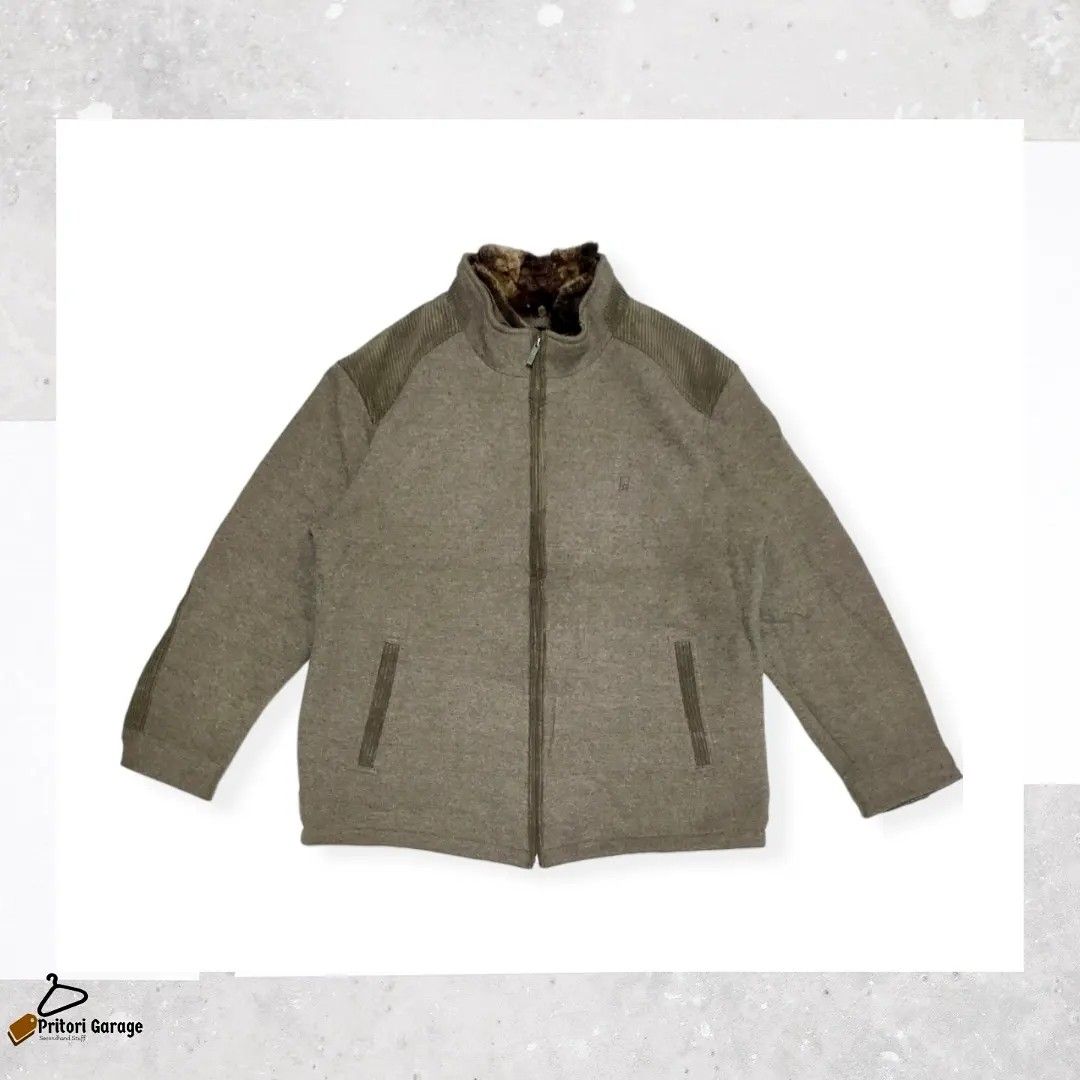 Shearling Harington Suede Corduroy Sherpa 2in1 Jacket Rogatis Earth ...