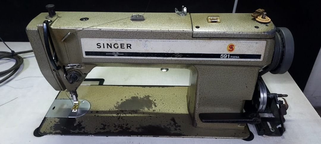 Singer 591 Sewing Machine (Modified to Industrial Usage), TV & Home ...
