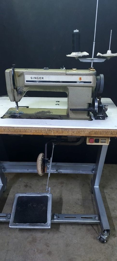 Singer 591 Sewing Machine (Modified to Industrial Usage), TV & Home ...