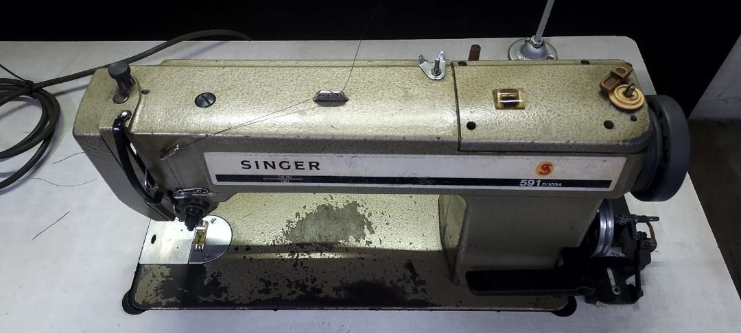 Singer 591 Sewing Machine (Modified to Industrial Usage), TV & Home ...