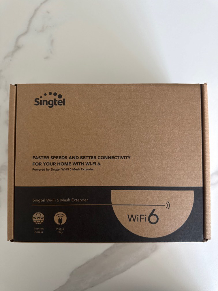 SingTel WIFI 6 Mesh Extender (Brand New), Computers & Tech, Parts ...