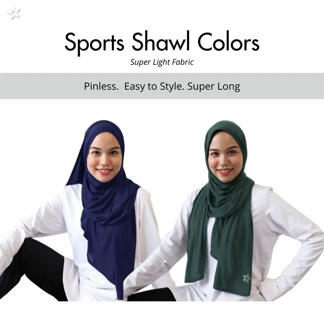 Sports Shawl, Women's Fashion, Muslimah Fashion, Hijabs on Carousell